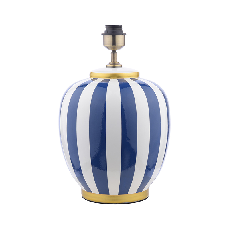 Blue and white lamp base store